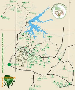 MAPA DA CIDADE - CHAPADA DOS GUIMARÃES - POUSADAS, HOTEIS, PONTOS ...
